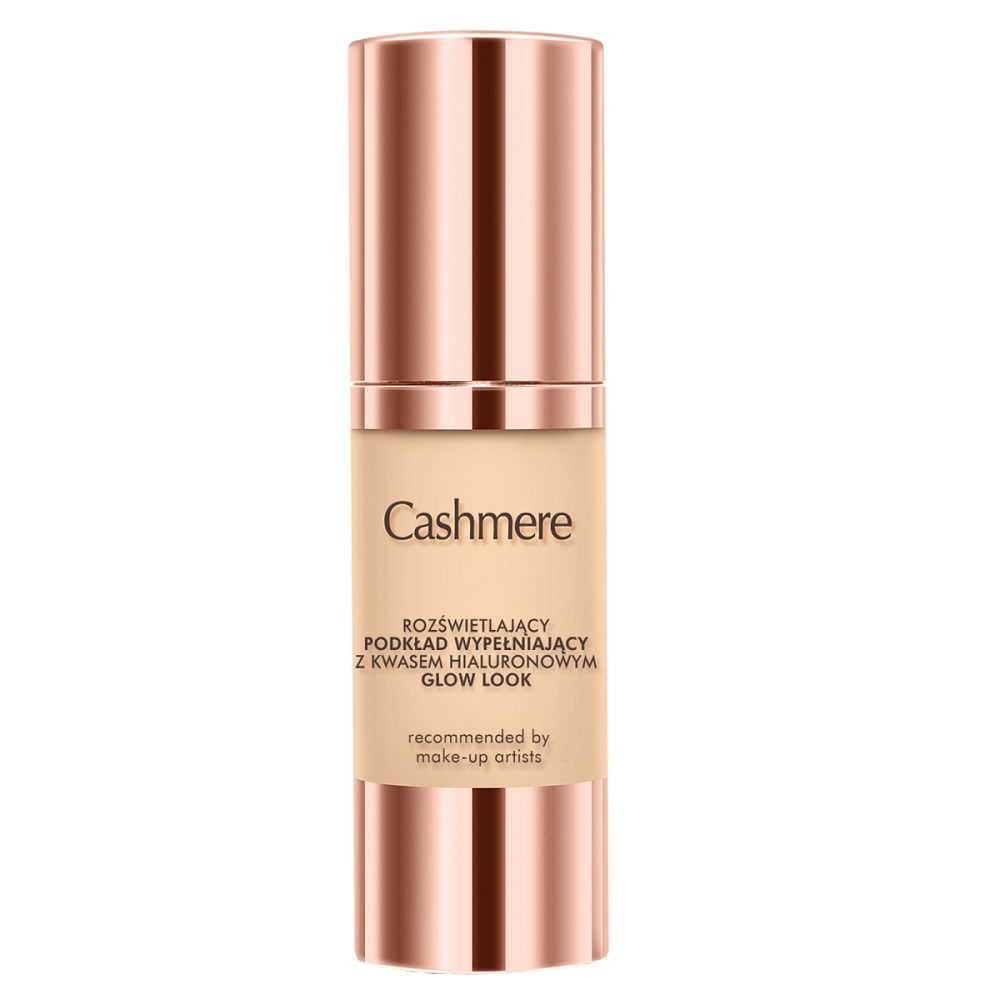 Cashmere Glow Look rozświetlający podkład wypełniający z kwasem ...
